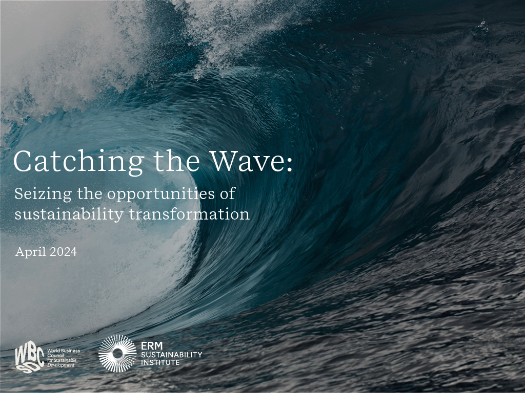 Catching the wave - Seizing the opportunities of sustainability ...