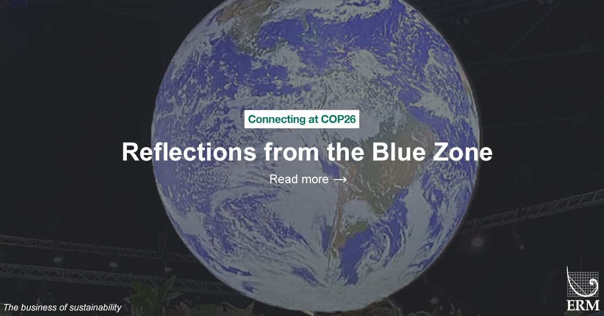 Connecting at COP26: Reflections from the Blue Zone