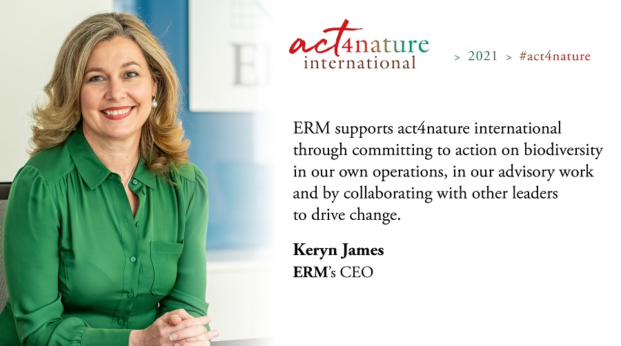 ERM announces its commitments on biodiversity with Act4Nature International