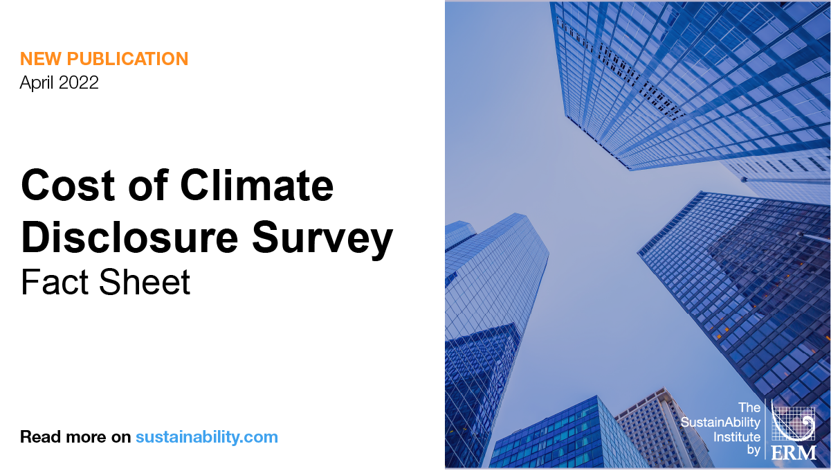 Cost of Climate Disclosure Survey Fact Sheet